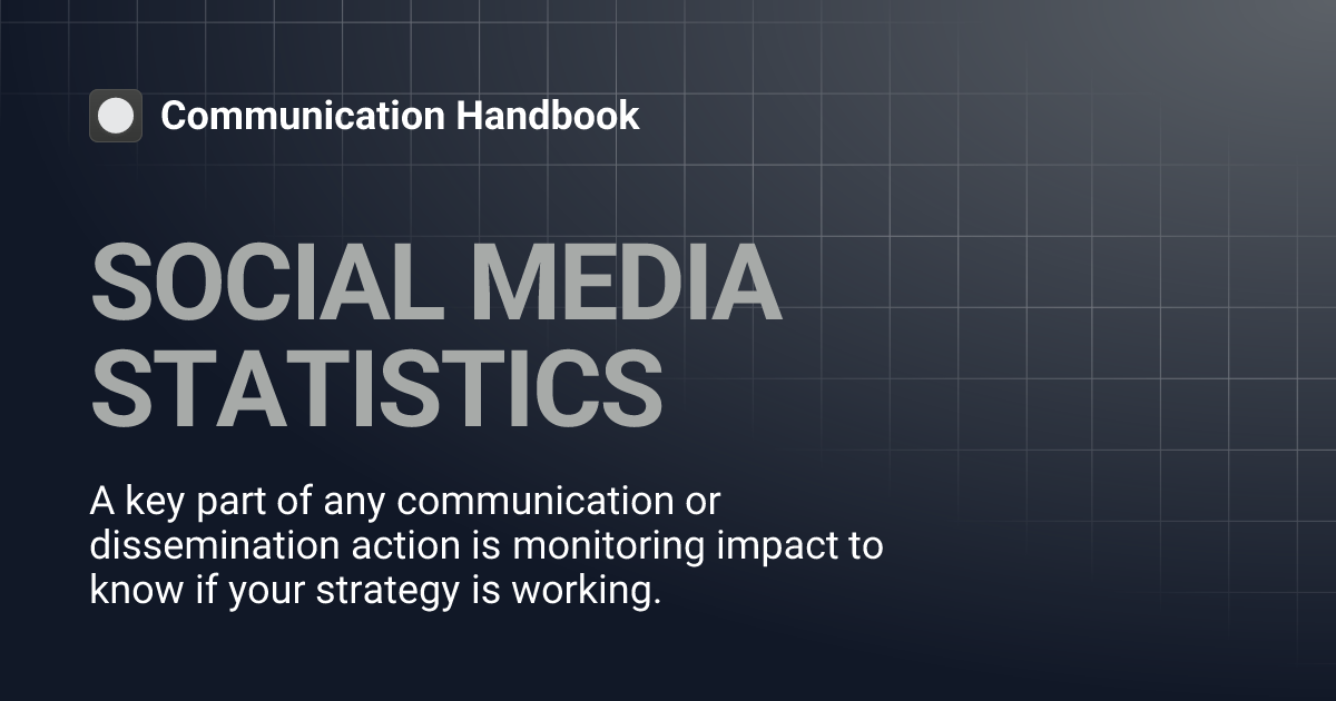 SOCIAL MEDIA STATISTICS | Communication Handbook
